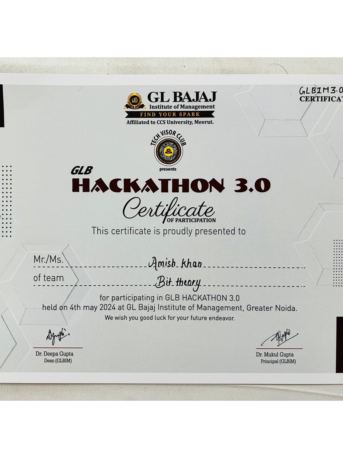 Amish Khan on LinkedIn: #glbhackathon #teamwork #ai #innovation # ... Amish Khan on LinkedIn: #glbhackathon #teamwork #ai #innovation # ...