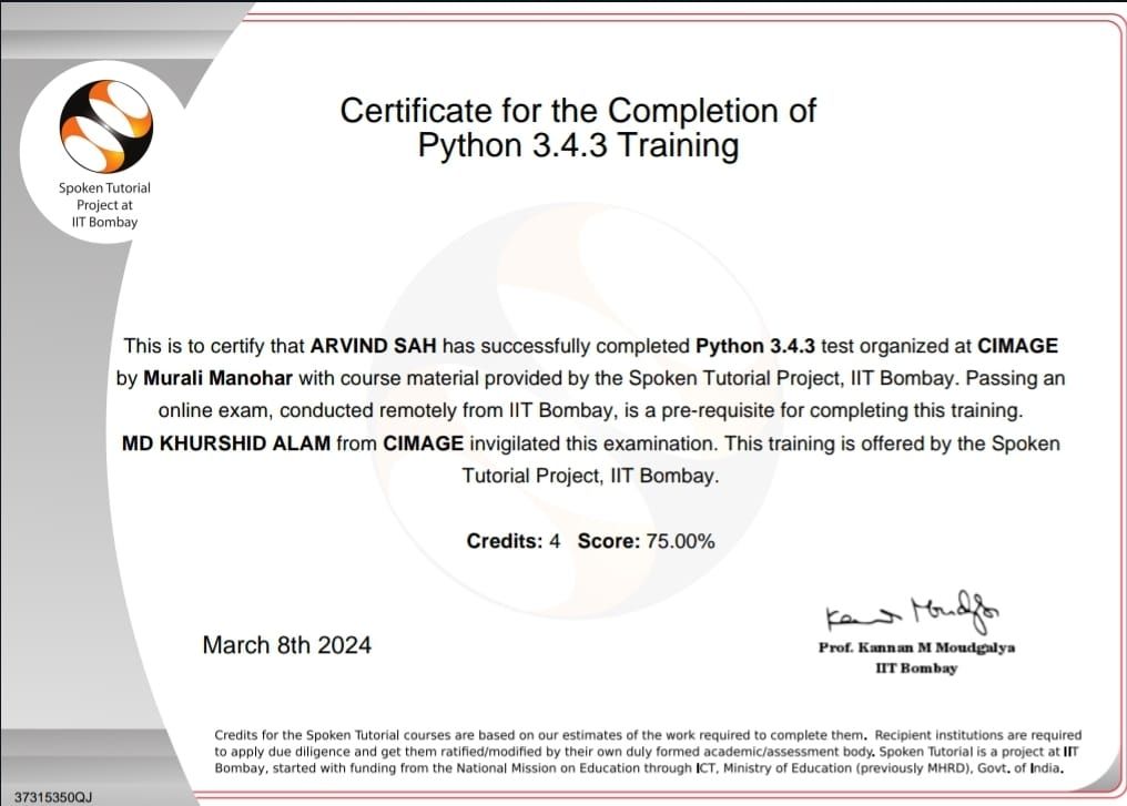 ARVIND KUMAR SAH on LinkedIn: #pythonprogramming #connection # ... ARVIND KUMAR SAH on LinkedIn: #pythonprogramming #connection # ...