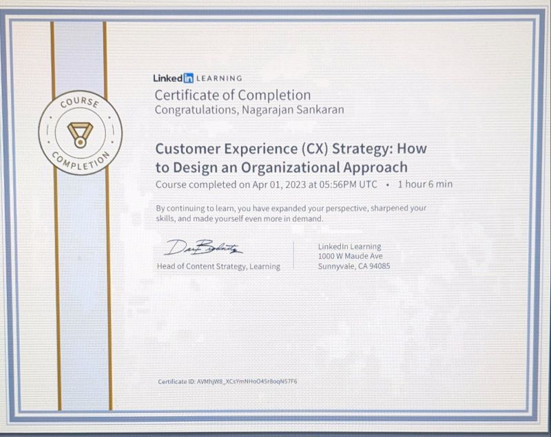 Nagarajan Sankaran on LinkedIn: #customerexperience #strategy Nagarajan Sankaran on LinkedIn: #customerexperience #strategy