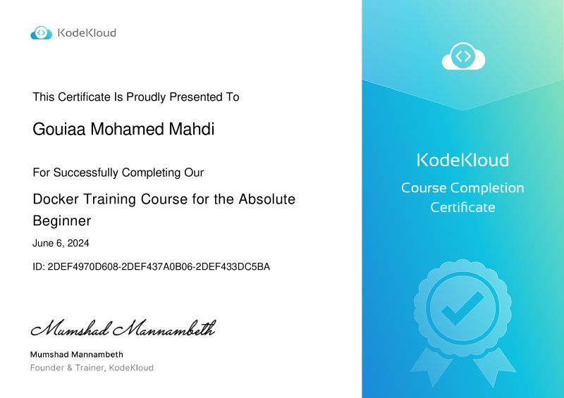Gouiaa Mohamed Mahdi on LinkedIn: #docker #containerization #devops # ... Gouiaa Mohamed Mahdi on LinkedIn: #docker #containerization #devops # ...