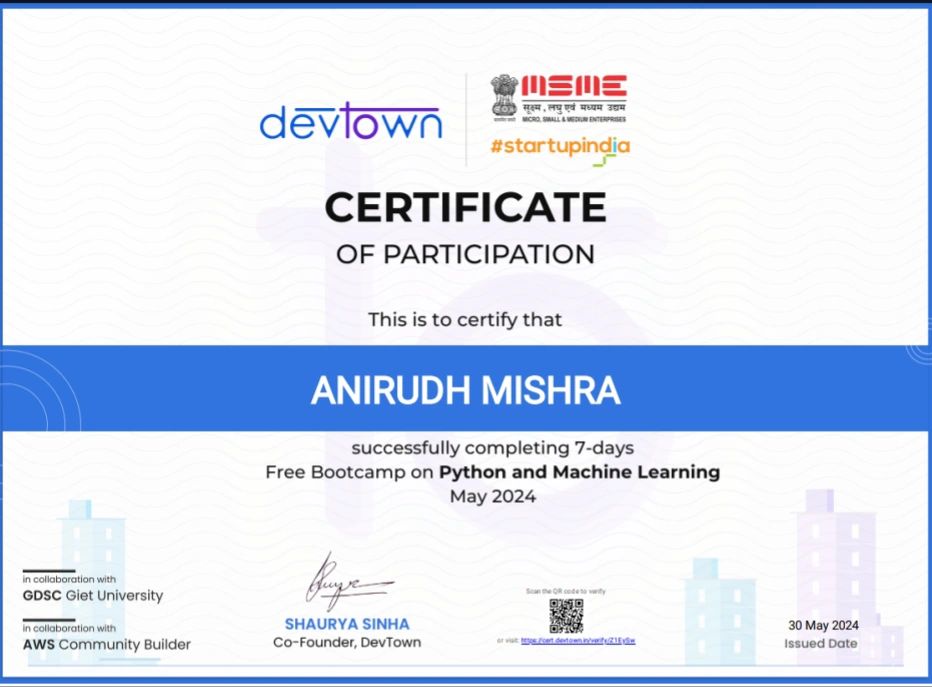 Anirudh Mishra on LinkedIn: #devtown Anirudh Mishra on LinkedIn: #devtown