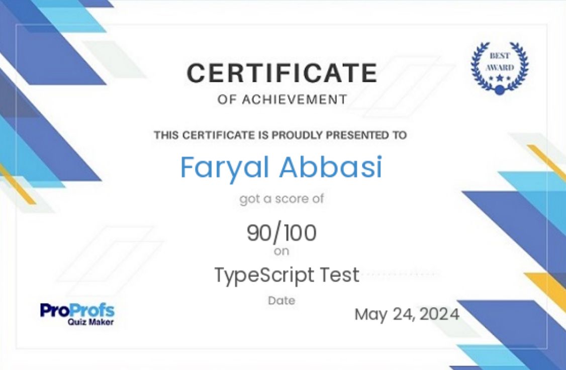 Faryal Abbasi on LinkedIn: #quiz #test #typescript #typescriptdeveloper ... Faryal Abbasi on LinkedIn: #quiz #test #typescript #typescriptdeveloper ...
