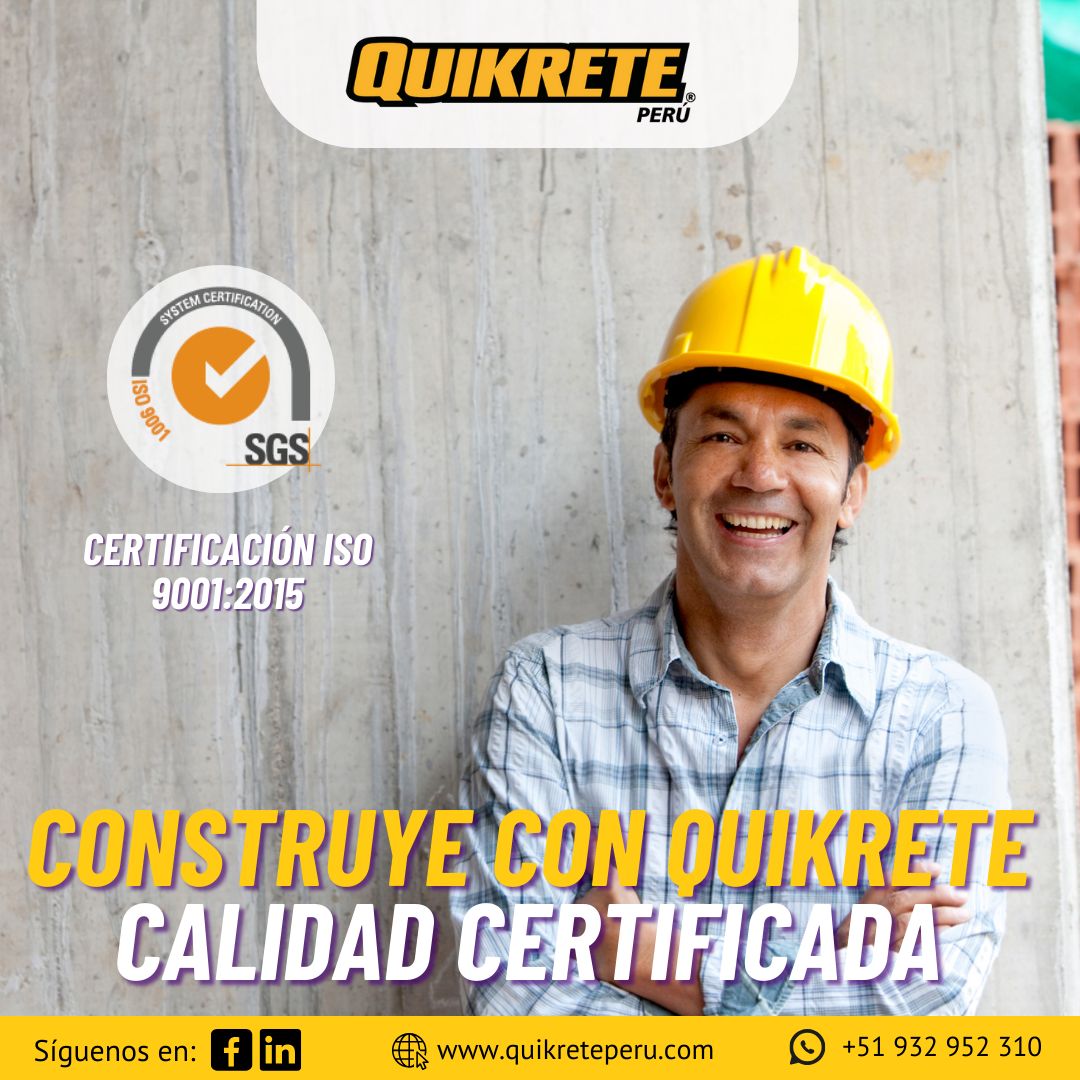 Quikrete Perú en LinkedIn: #quikrete #calidadcertificada Quikrete Perú en LinkedIn: #quikrete #calidadcertificada