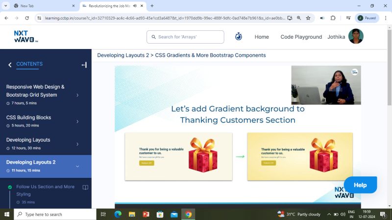 Jothika B on LinkedIn: #day12 #30daysofcode #nxtwave #ccbp #rwd # ... Jothika B on LinkedIn: #day12 #30daysofcode #nxtwave #ccbp #rwd # ...