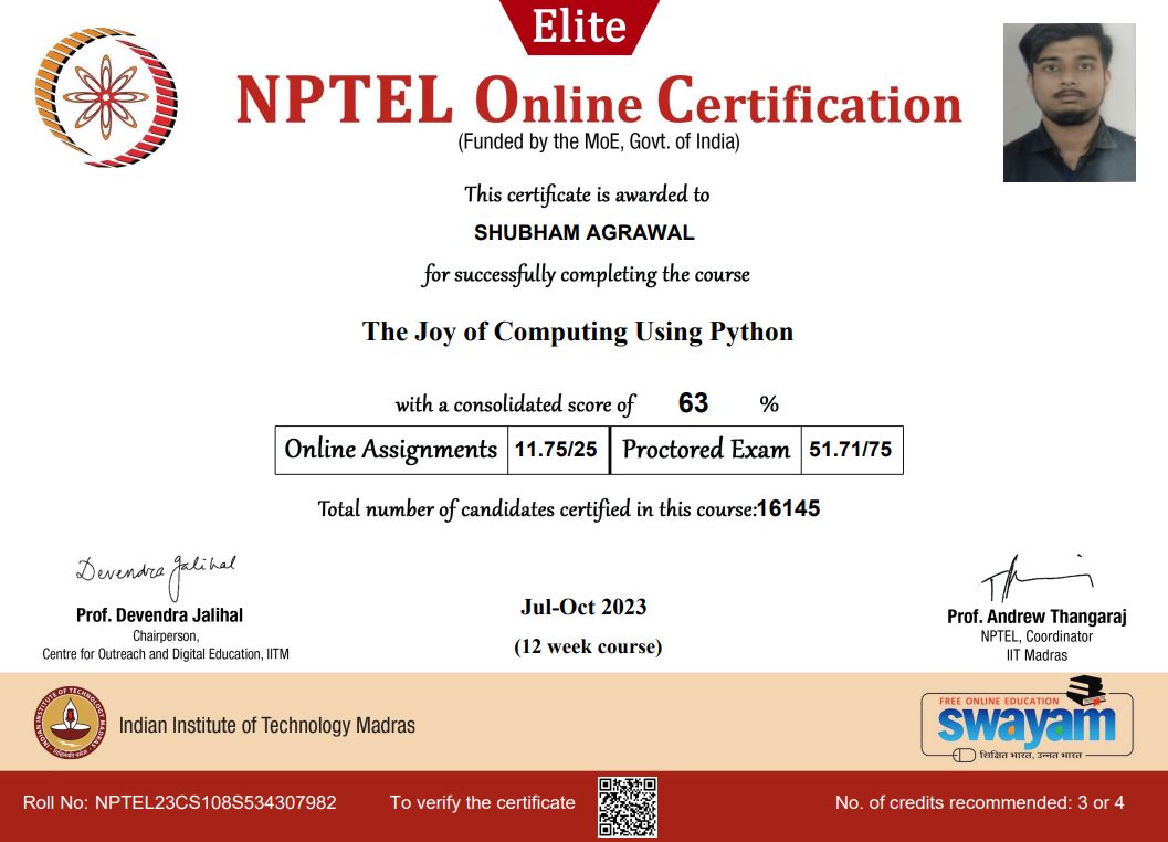 Shubham Agrawal on LinkedIn: #python #certification #programming # ... Shubham Agrawal on LinkedIn: #python #certification #programming # ...
