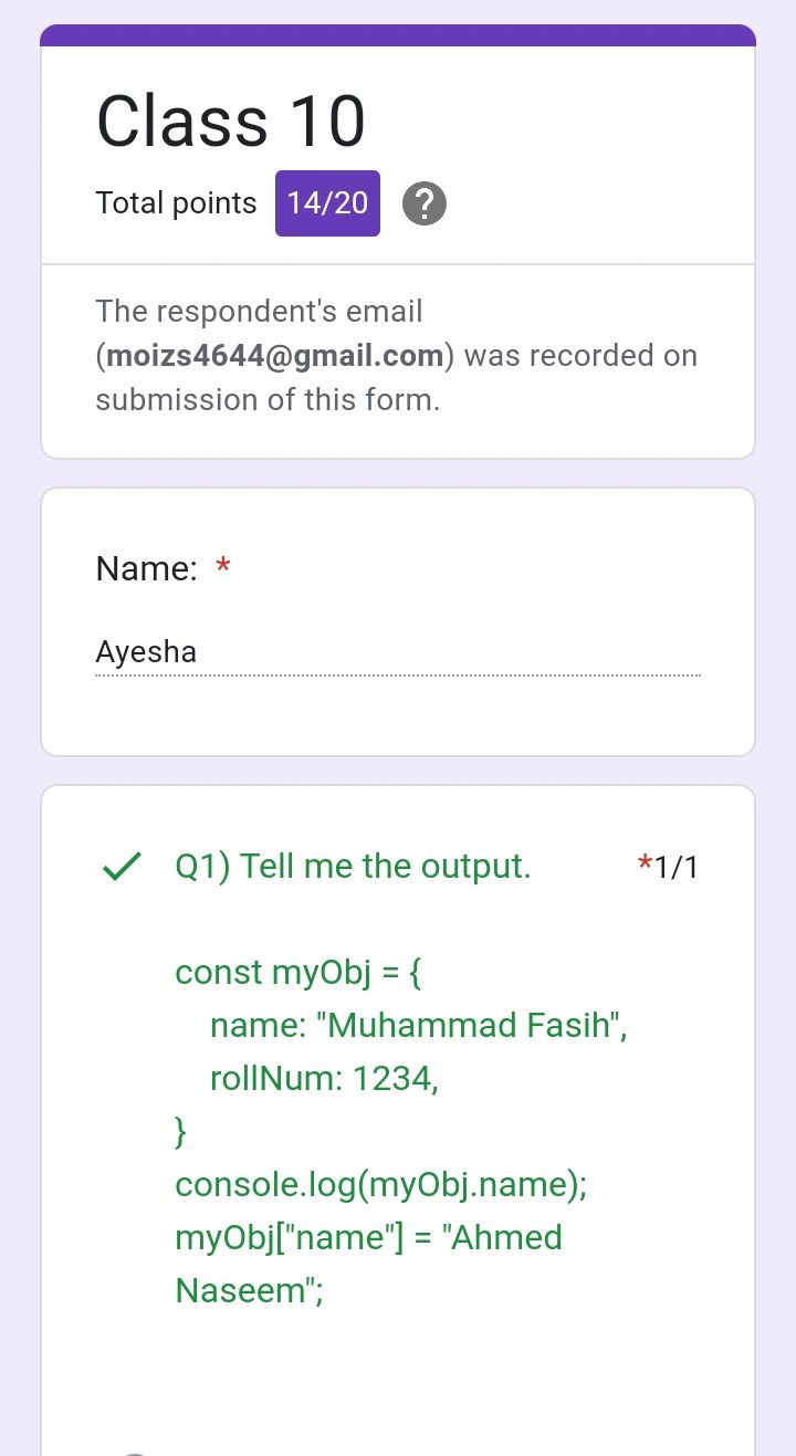 Ayesha Aziz on LinkedIn: #quiz #programming #giaic Ayesha Aziz on LinkedIn: #quiz #programming #giaic