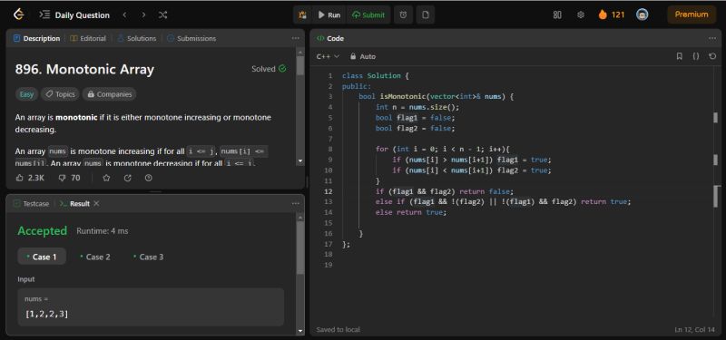 LeetCode Solution for Monotonic Array Problem 896 | Suresh Chelani ... LeetCode Solution for Monotonic Array Problem 896 | Suresh Chelani ...
