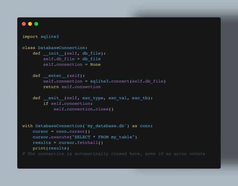 Bob Belderbos on LinkedIn: Context Managers, a must-use 🐍 Python ... Bob Belderbos on LinkedIn: Context Managers, a must-use 🐍 Python ...