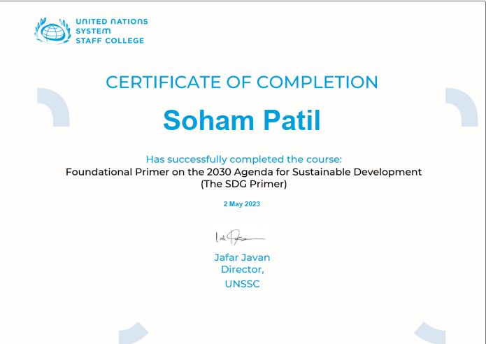 Soham Patil on LinkedIn: #sdgs #sustainabledevelopment #unscc Soham Patil on LinkedIn: #sdgs #sustainabledevelopment #unscc