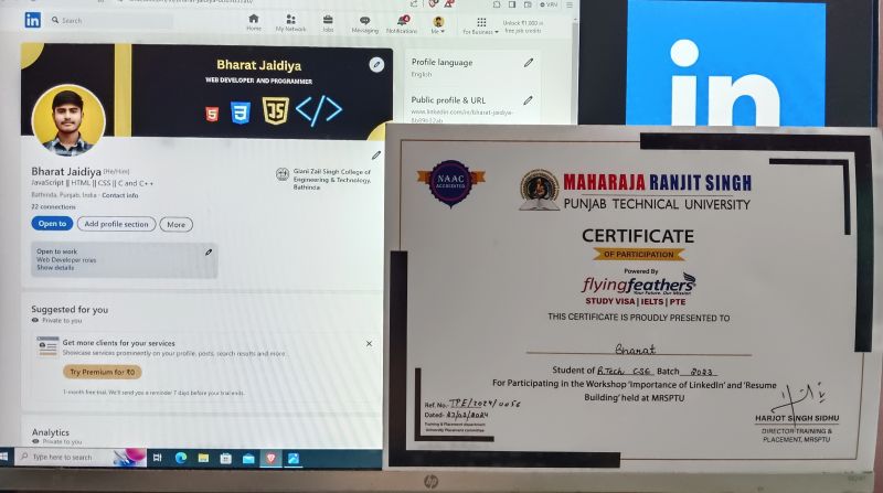Bharat Jaidiya on LinkedIn: #resumebuilding #linkedinoptimization # ... Bharat Jaidiya on LinkedIn: #resumebuilding #linkedinoptimization # ...