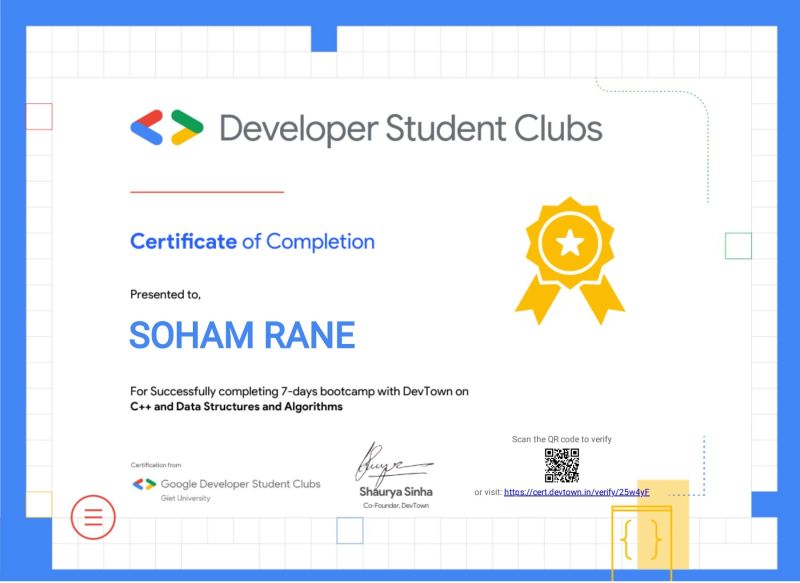 Soham Rane on LinkedIn: #c #dsa #devtown #leetcode Soham Rane on LinkedIn: #c #dsa #devtown #leetcode