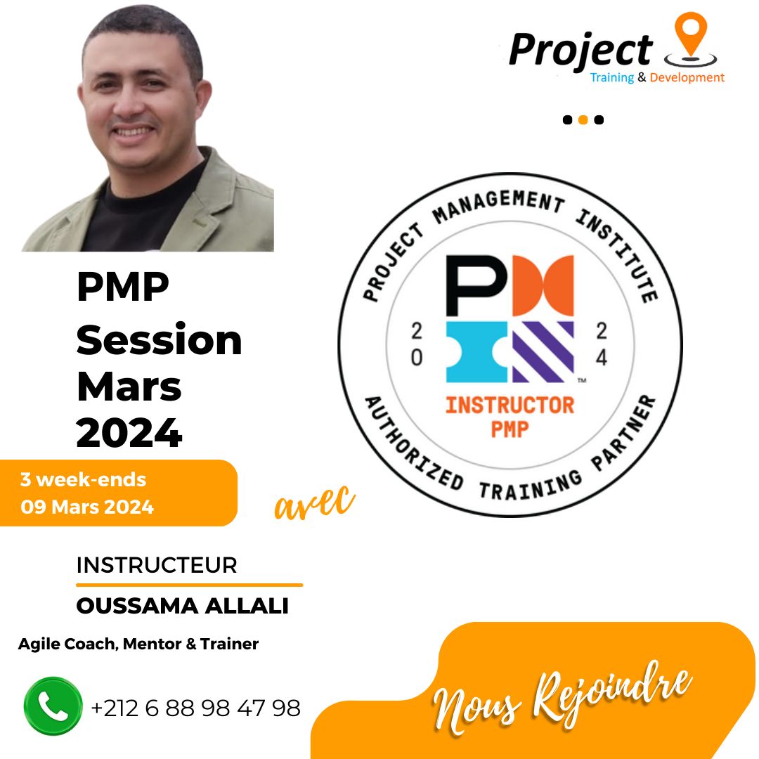 Oussama ALLALI, ATP-PMP®instructor B.Eng (PMP ,ACP, DAVSC, DAC, DASSM ... Oussama ALLALI, ATP-PMP®instructor B.Eng (PMP ,ACP, DAVSC, DAC, DASSM ...