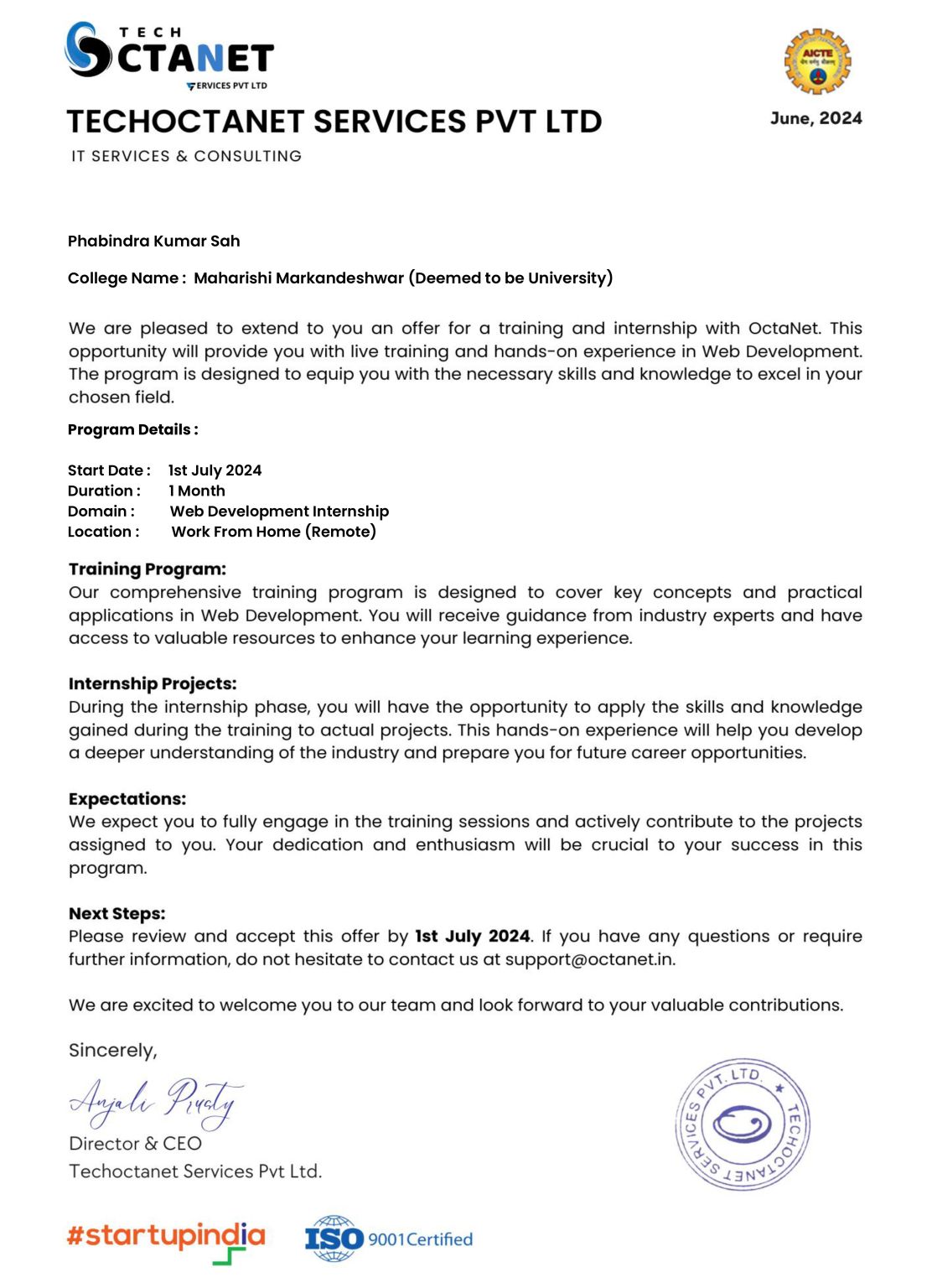 Phabindra Kumar Sah on LinkedIn: #octanet #01_july_2024 #octanet # ... Phabindra Kumar Sah on LinkedIn: #octanet #01_july_2024 #octanet # ...
