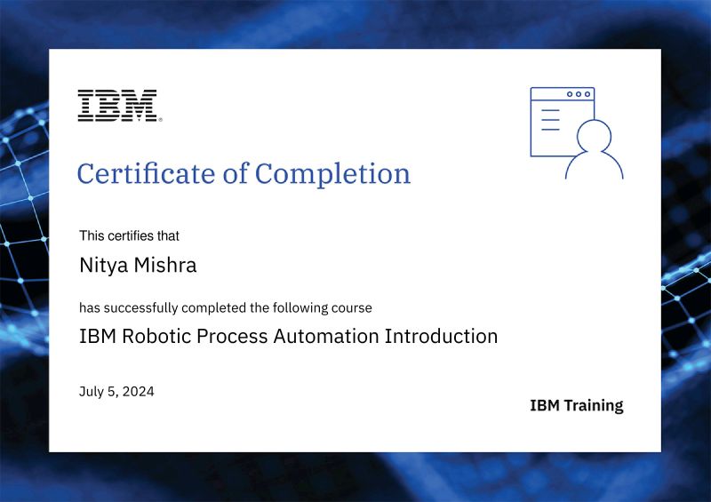 Nitya Mishra on LinkedIn: #ibmtraining Nitya Mishra on LinkedIn: #ibmtraining