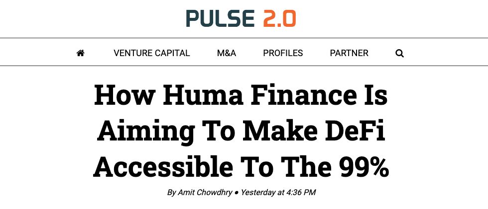 Huma Finance on LinkedIn: How Huma Finance Is Aiming To Make DeFi ... Huma Finance on LinkedIn: How Huma Finance Is Aiming To Make DeFi ...