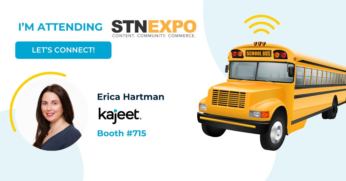 Erica Hartman on LinkedIn: #erate #kajeet #stnexpo #studenttransportation Erica Hartman on LinkedIn: #erate #kajeet #stnexpo #studenttransportation