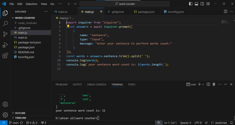 Ahsan Ali on LinkedIn: #typescript #giaic #coding Ahsan Ali on LinkedIn: #typescript #giaic #coding