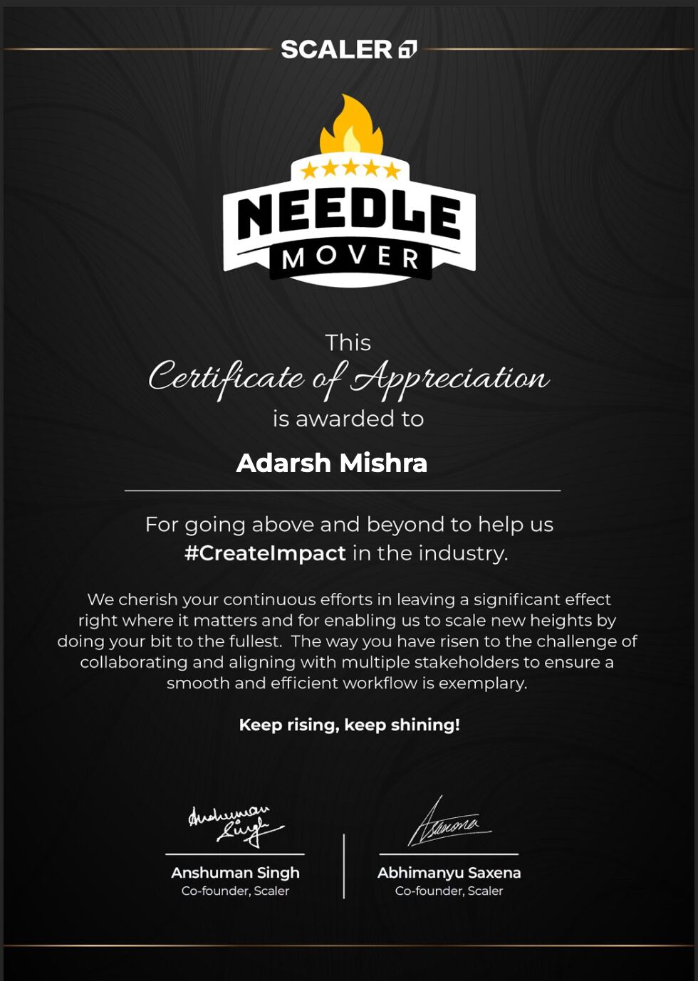 Adarsh Mishra on LinkedIn: #creatingimpact Adarsh Mishra on LinkedIn: #creatingimpact