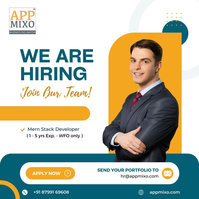 AppMixo® on LinkedIn: 🚀 AppMixo® is Hiring MERN Stack Developers! 🚀 ... AppMixo® on LinkedIn: 🚀 AppMixo® is Hiring MERN Stack Developers! 🚀 ...