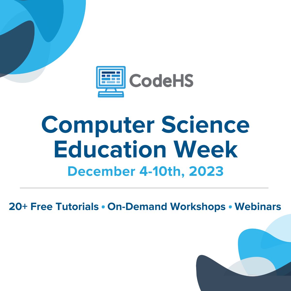 CodeHS on LinkedIn: CSEdWeek 2023 is right around the corner! CodeHS ... CodeHS on LinkedIn: CSEdWeek 2023 is right around the corner! CodeHS ...