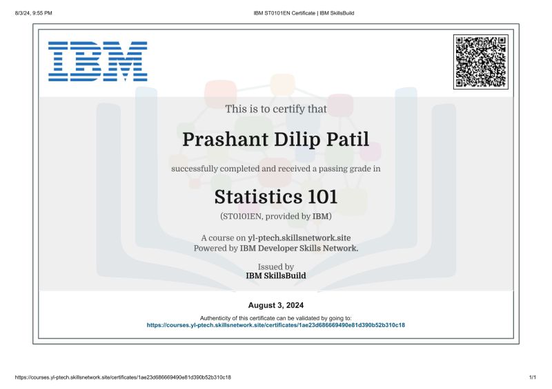 Prashant Patil on LinkedIn: #certification #statistics #datascience # ... Prashant Patil on LinkedIn: #certification #statistics #datascience # ...