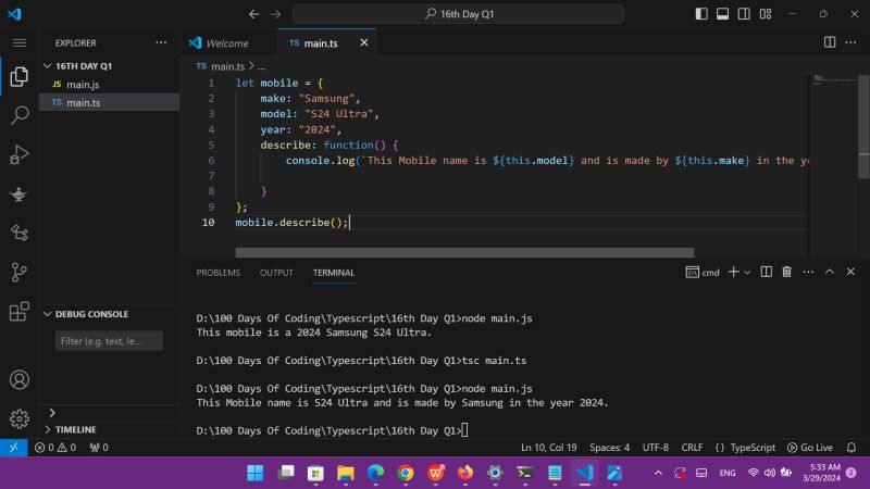 Taha Saif on LinkedIn: #100daysofcodingchallenge #typescript #coding Taha Saif on LinkedIn: #100daysofcodingchallenge #typescript #coding