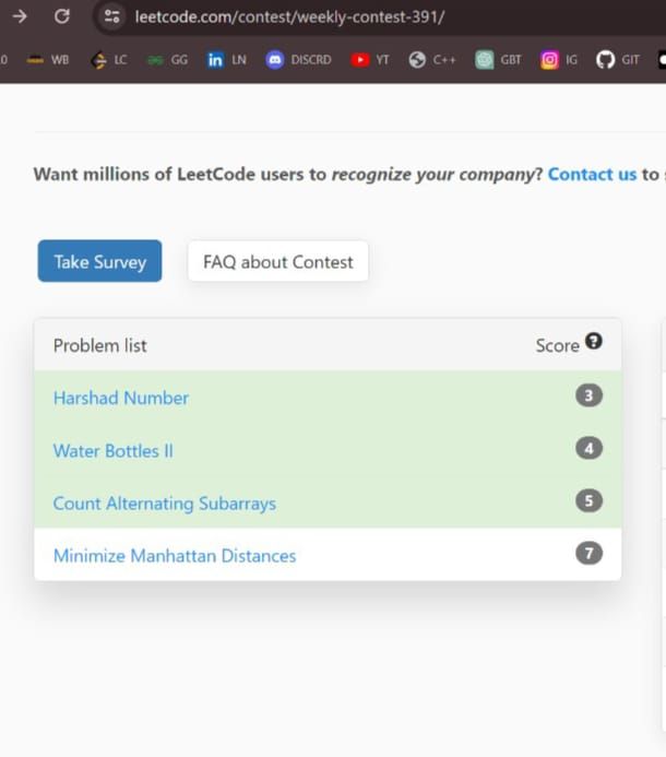 Vishal Shrivastava on LinkedIn: Leetcode Weekly #391.... 3 questions ... Vishal Shrivastava on LinkedIn: Leetcode Weekly #391.... 3 questions ...
