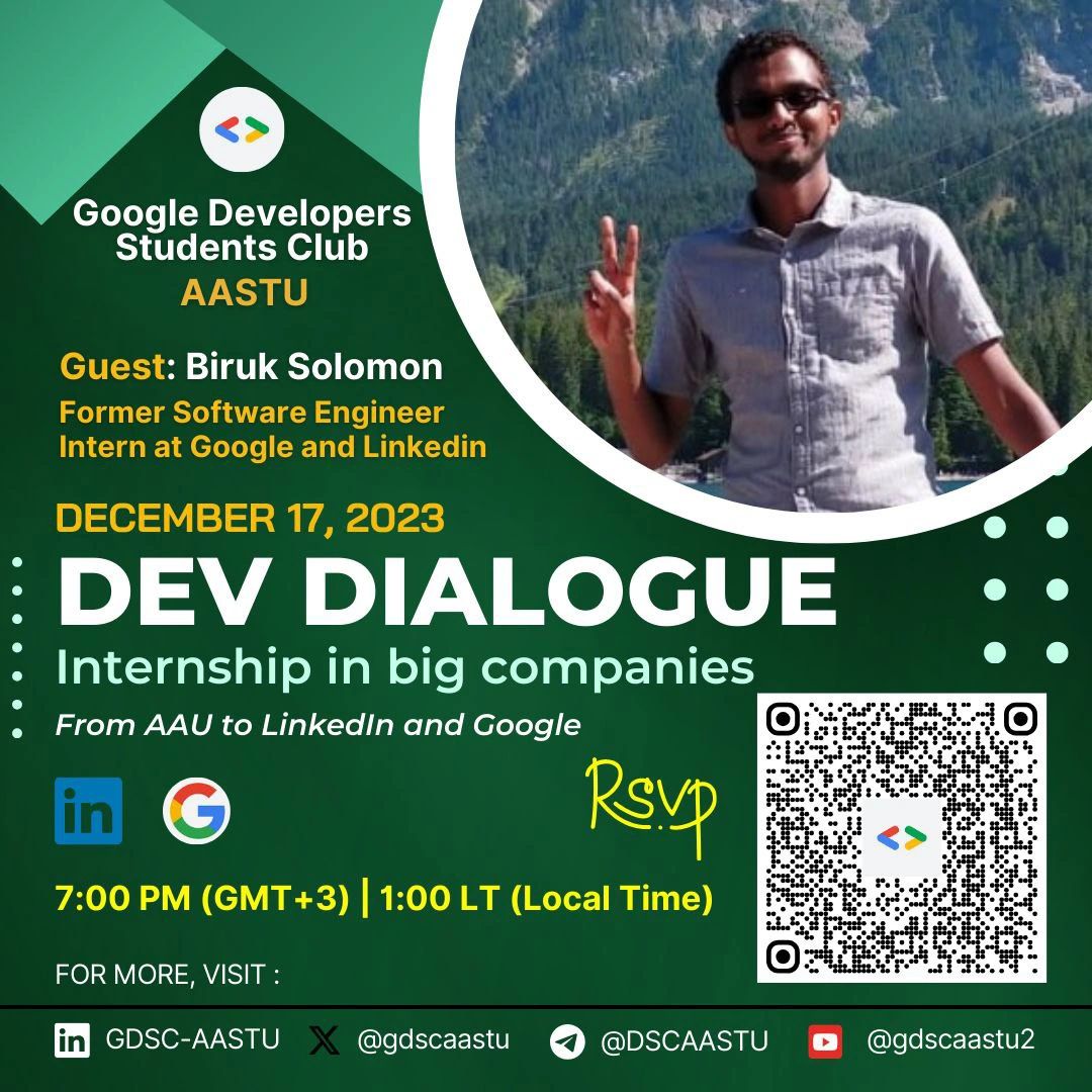GDSC AASTU on LinkedIn: #gdscaastu #devdialogue #internship #bigtechcampeny GDSC AASTU on LinkedIn: #gdscaastu #devdialogue #internship #bigtechcampeny