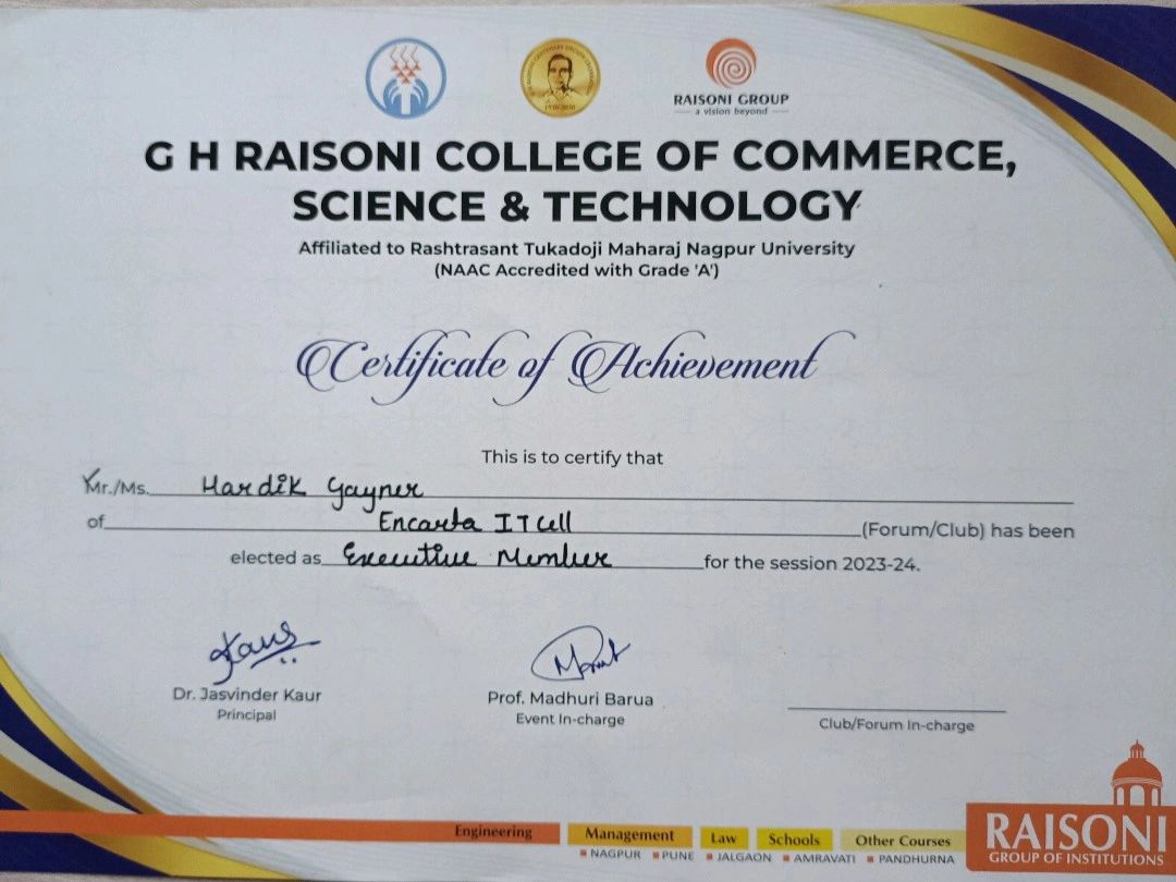Hardik Gayner on LinkedIn: #itcell #techpassion #proudmoment # ... Hardik Gayner on LinkedIn: #itcell #techpassion #proudmoment # ...