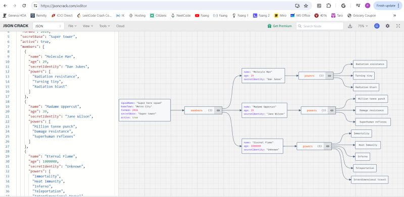 Padam Tripathi (Learner) on LinkedIn: JSON Cracker : Tool to visualize ... Padam Tripathi (Learner) on LinkedIn: JSON Cracker : Tool to visualize ...