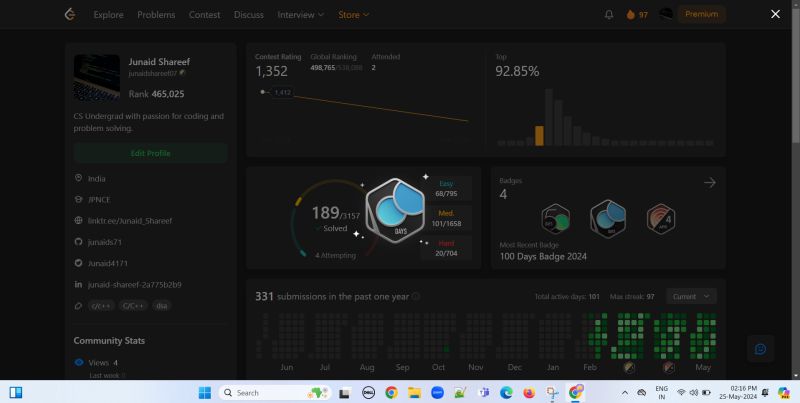 Junaid Shareef on LinkedIn: #leetcode #100daysofcode #learninpublic # ... Junaid Shareef on LinkedIn: #leetcode #100daysofcode #learninpublic # ...