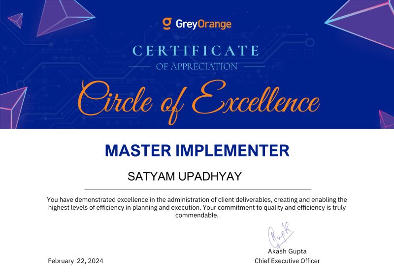 Satyam Upadhyay on LinkedIn: Delighted to receive the Master ... Satyam Upadhyay on LinkedIn: Delighted to receive the Master ...