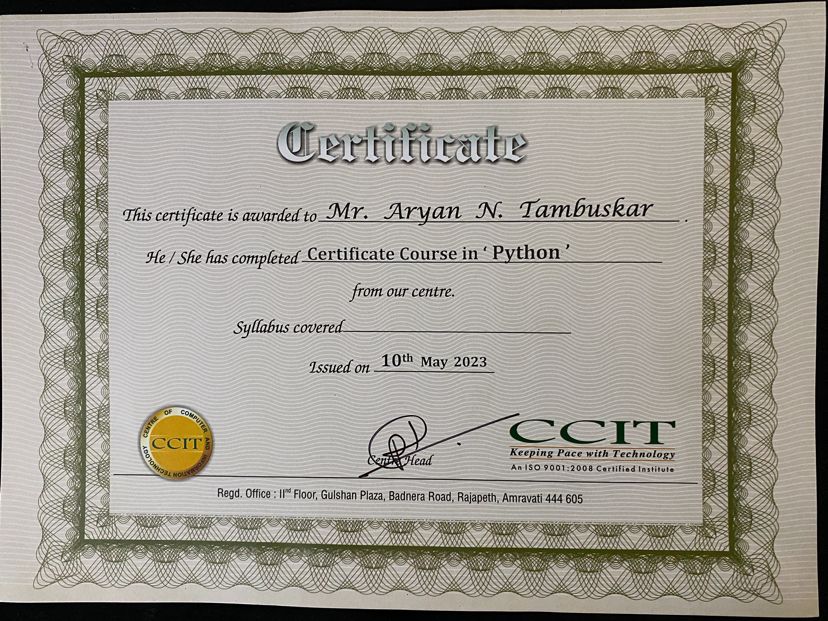 Aryan Tambuskar on LinkedIn: #pythonprogramming #pyhton # ... Aryan Tambuskar on LinkedIn: #pythonprogramming #pyhton # ...