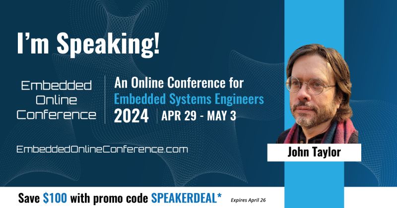John Taylor on LinkedIn: #embedded #eoc2024 #conferences # ... John Taylor on LinkedIn: #embedded #eoc2024 #conferences # ...