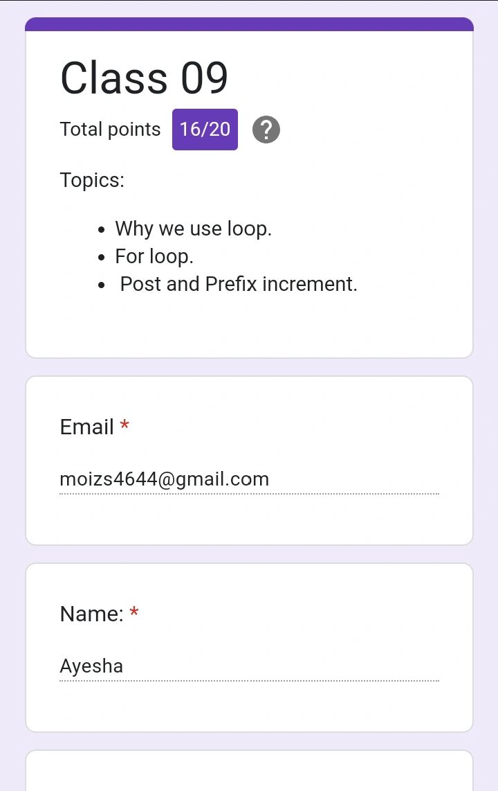 Ayesha Aziz on LinkedIn: #quiz #programming #giaic Ayesha Aziz on LinkedIn: #quiz #programming #giaic