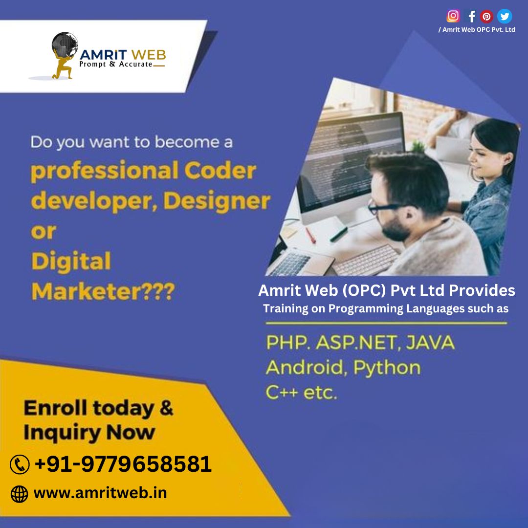 AMRIT WEB OPC Pvt. Ltd on LinkedIn: #webdevelopment #aspdotnet #php # ... AMRIT WEB OPC Pvt. Ltd on LinkedIn: #webdevelopment #aspdotnet #php # ...