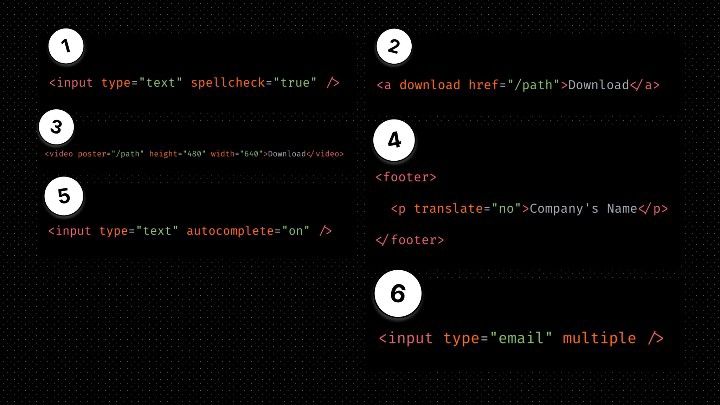 Joseph Dickson on LinkedIn: 6 HTML attributes powerful enough that you ... Joseph Dickson on LinkedIn: 6 HTML attributes powerful enough that you ...