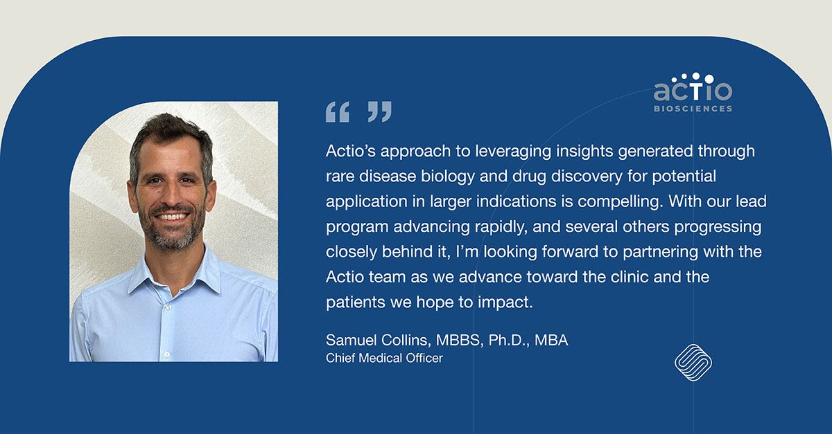 Actio Biosciences, Inc. on LinkedIn: Actio Biosciences Appoints Samuel ... Actio Biosciences, Inc. on LinkedIn: Actio Biosciences Appoints Samuel ...