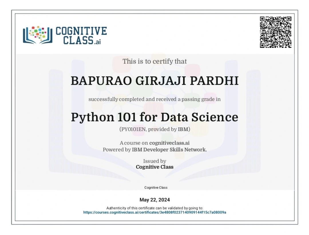 Bapurao Pardhi on LinkedIn: I am happy to announce that I have ... Bapurao Pardhi on LinkedIn: I am happy to announce that I have ...