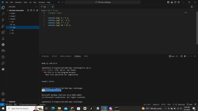 Salman Ali on LinkedIn: #100daysofcodingchallenge #typescript # ... Salman Ali on LinkedIn: #100daysofcodingchallenge #typescript # ...