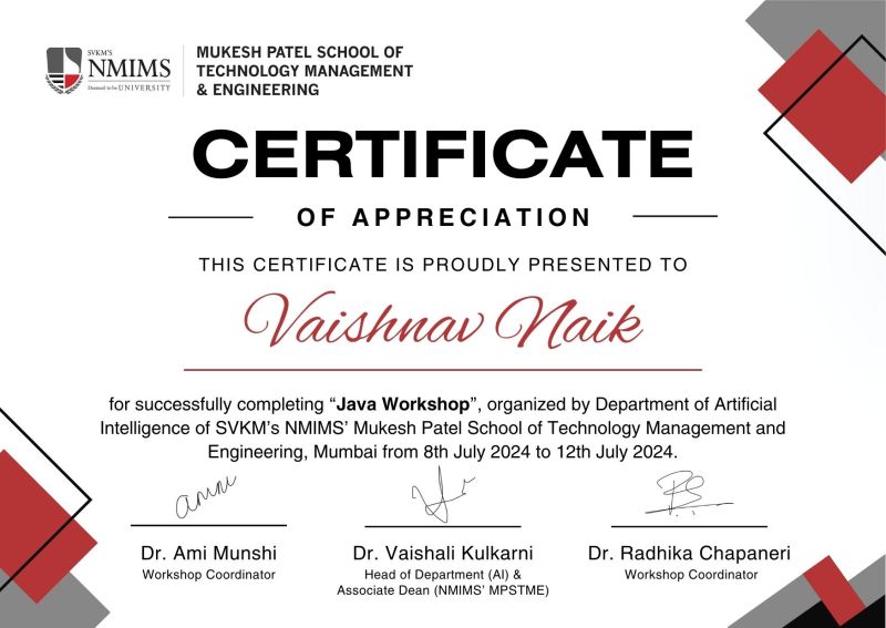Vaishnav Naik on LinkedIn: #java #programming #continuouslearning # ... Vaishnav Naik on LinkedIn: #java #programming #continuouslearning # ...