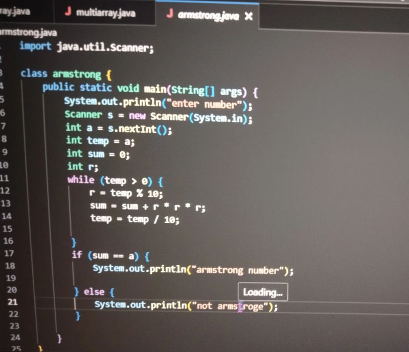 SATENDRA SINGH on LinkedIn: armstrong number program java SATENDRA SINGH on LinkedIn: armstrong number program java