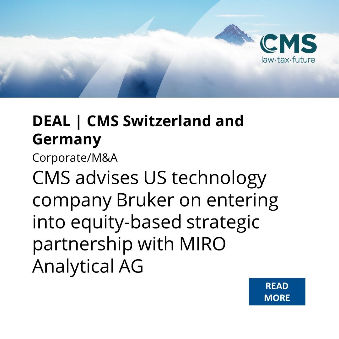 CMS Switzerland on LinkedIn: Deal | CMS advises US technology company ... CMS Switzerland on LinkedIn: Deal | CMS advises US technology company ...