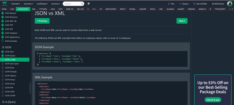 Bouaicha Israa on LinkedIn: #day55 #developmentweb #javascript #json #xml Bouaicha Israa on LinkedIn: #day55 #developmentweb #javascript #json #xml