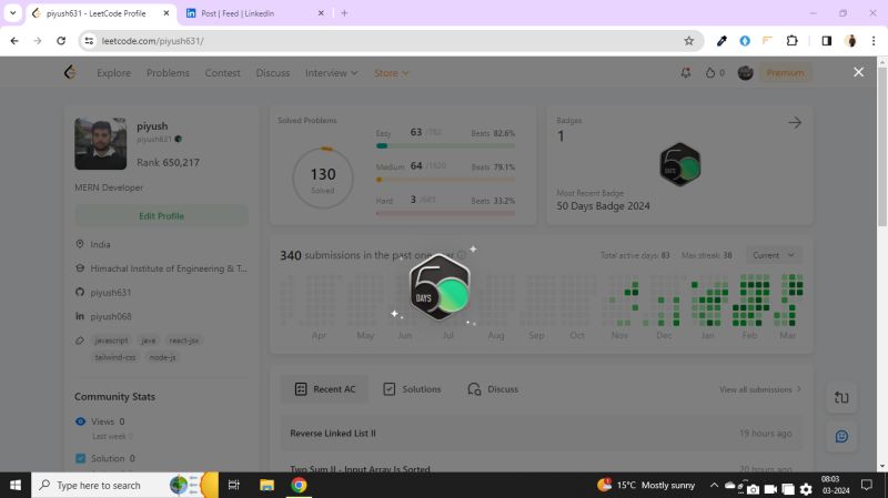Piyush Choudhary on LinkedIn: #30daysofchallenge #coding #leetcode # ... Piyush Choudhary on LinkedIn: #30daysofchallenge #coding #leetcode # ...