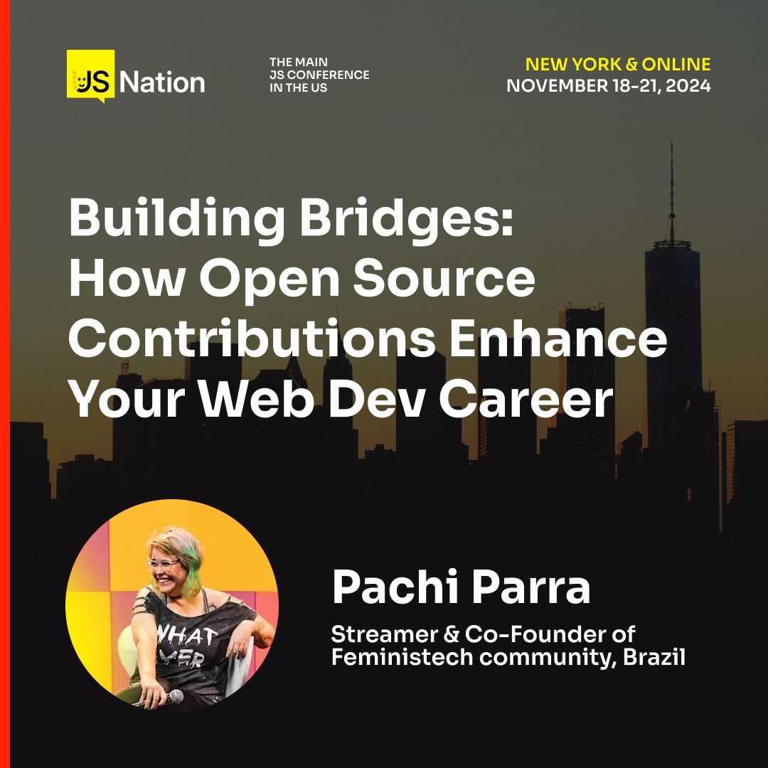JSNation on LinkedIn: Discover with π₯ Pachi Parra, DevRel Lead at ... JSNation on LinkedIn: Discover with π₯ Pachi Parra, DevRel Lead at ...