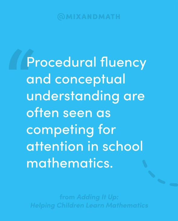 Mix and Math on LinkedIn: Building procedural fluency or conceptual ... Mix and Math on LinkedIn: Building procedural fluency or conceptual ...