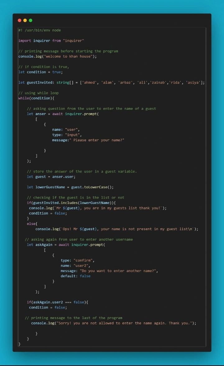 Ahmed Khan on LinkedIn: #typescript #nodejs #guestverification # ... Ahmed Khan on LinkedIn: #typescript #nodejs #guestverification # ...