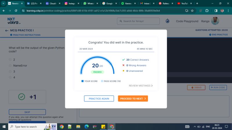 Ranga Bashyam on LinkedIn: #30daysofcode #nxtwave #ccbpian # ... Ranga Bashyam on LinkedIn: #30daysofcode #nxtwave #ccbpian # ...