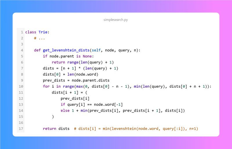 Olivier Binette on LinkedIn: #python #search #trie #levenshtein Olivier Binette on LinkedIn: #python #search #trie #levenshtein
